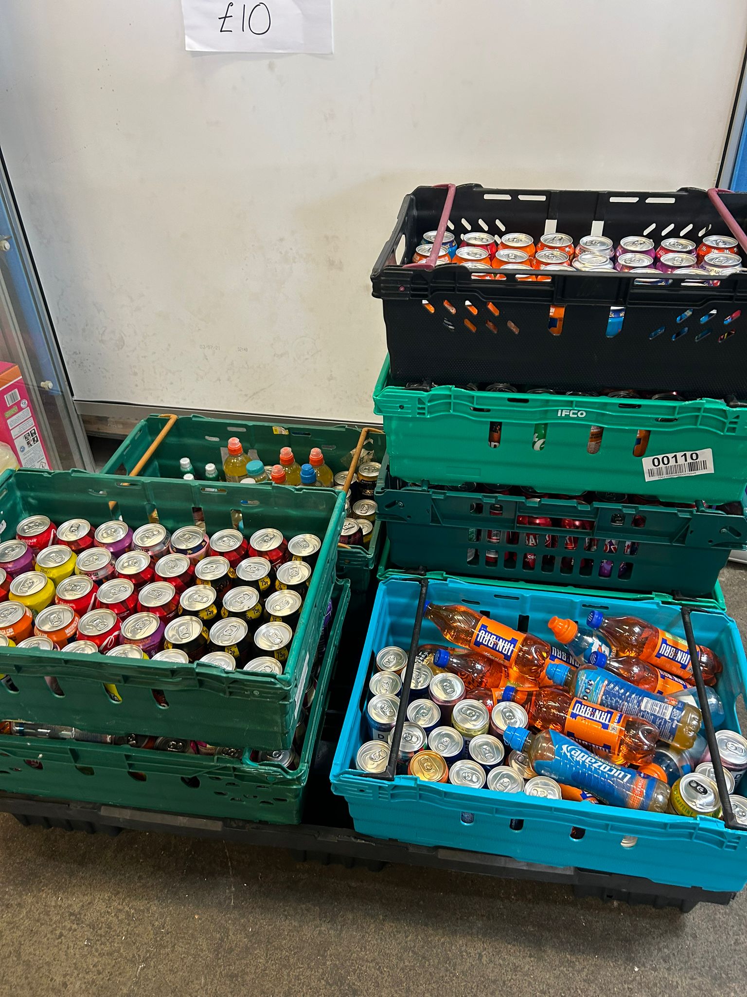 40 x 330ml drinks in a crate | Surplus to Purpose CIC